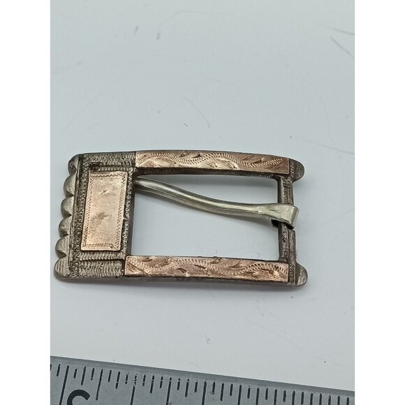 Accessories | Vintage Sterling Silver 1k Gold Belt Buckle Small Ladies ...
